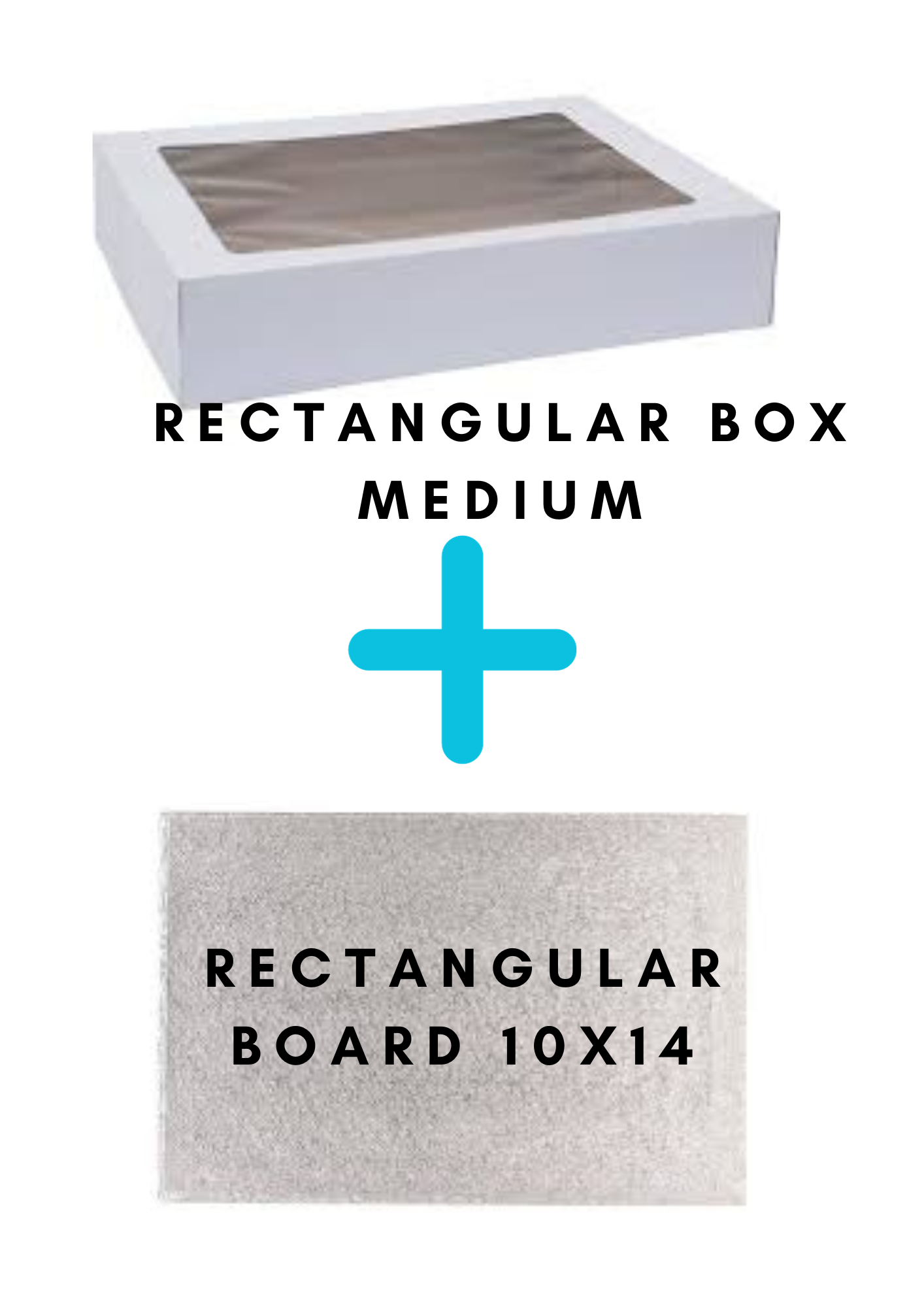 Rectangular Box & Drum Board (14" X 10") Combo – Cakebox.ME