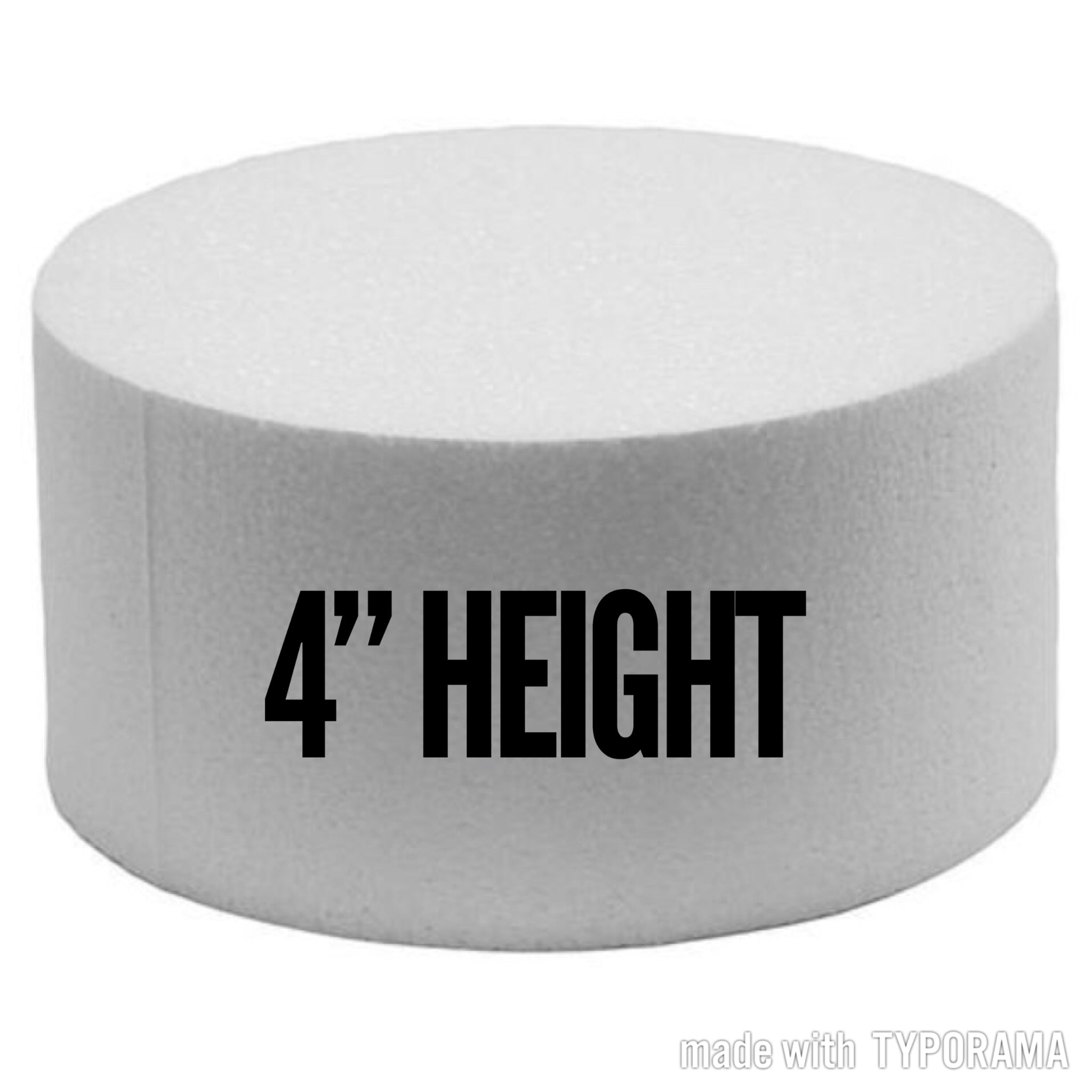 Styro Cake Dummy 4" Height – Cakebox.ME