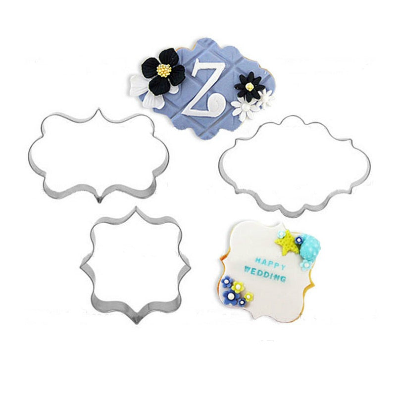 Tuscan Plaque Frame Cookie Cutter Set of 3 – Cakebox.ME
